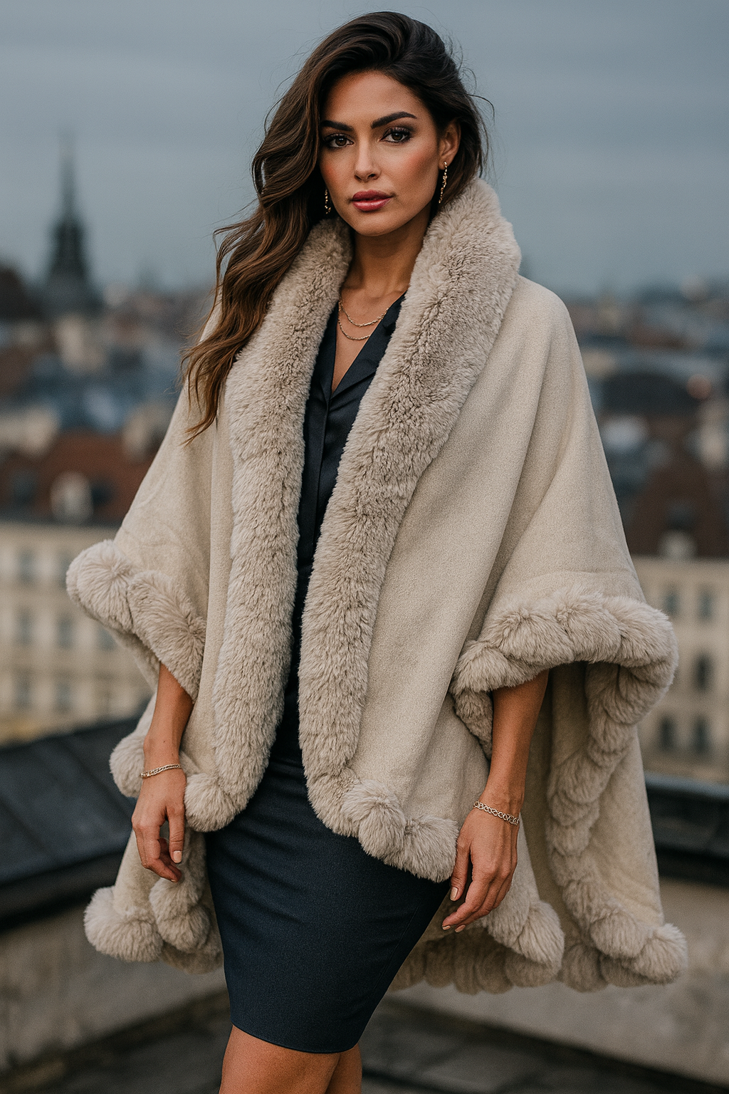 3112 Cream Beige Fur Wrap – LTX Sportswear